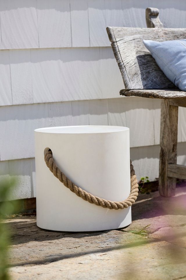 Rope Handle Concrete Stool | Terrain