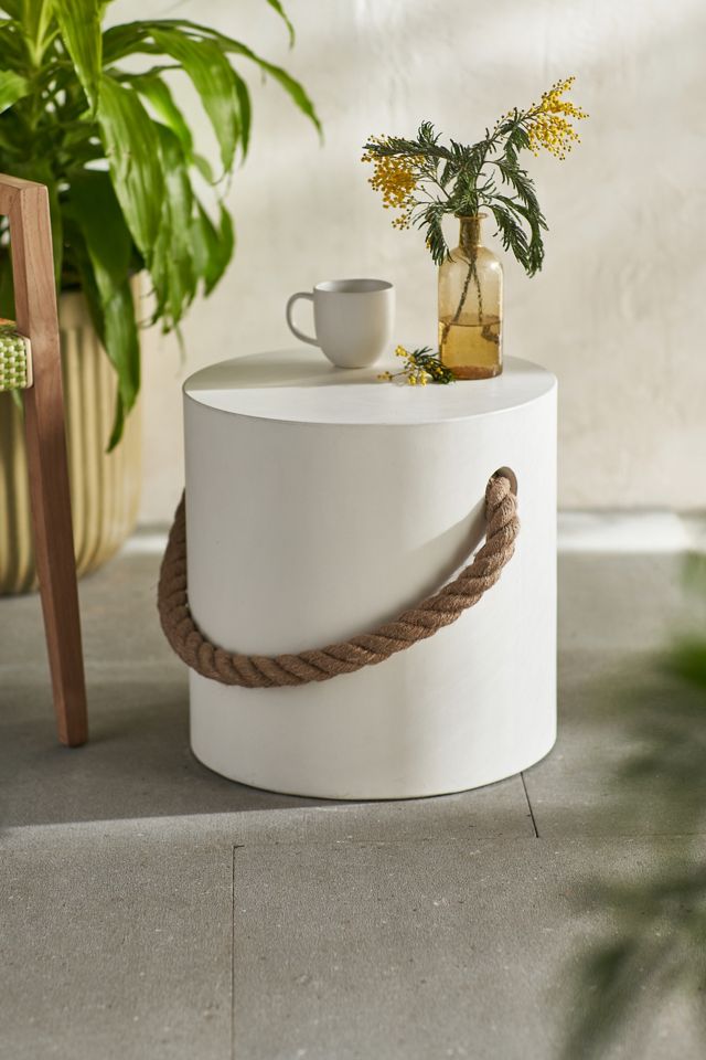 Rope Handle Concrete Stool | Terrain