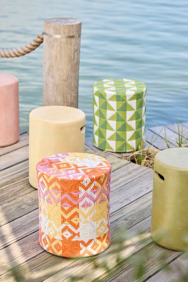 Notch Handle Concrete Stool | Terrain