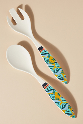 Alexandra Farmer The Flock Melamine Serving Set | AnthroLiving