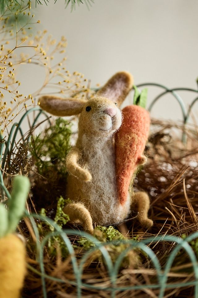 Carrot Felted Bunny | Terrain