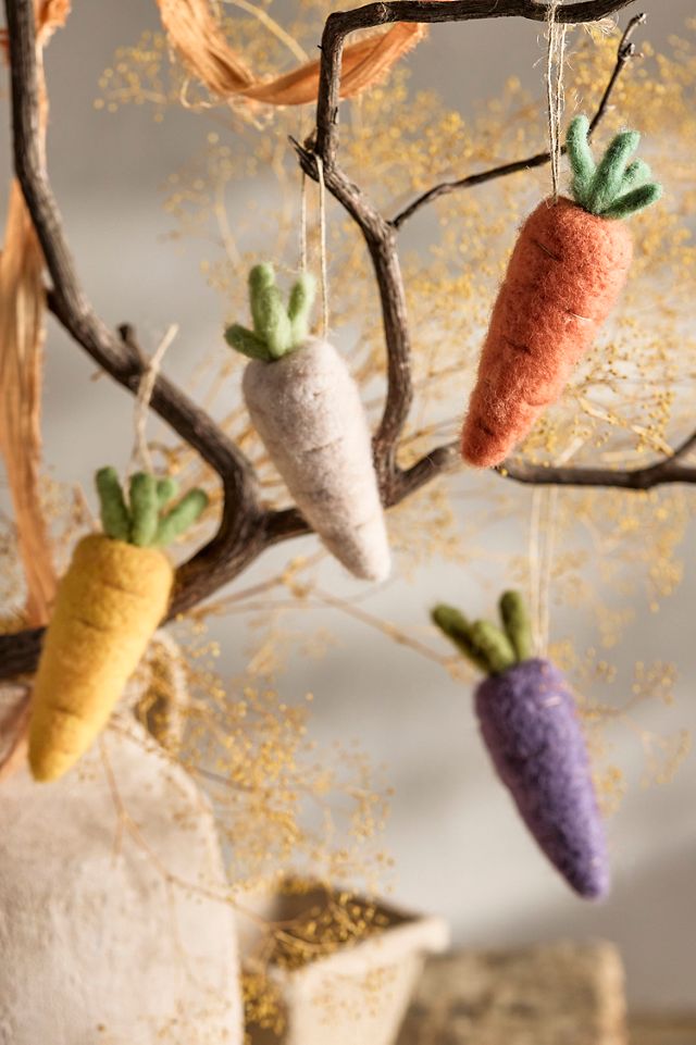 Felted Carrots, Set of 4 | Terrain