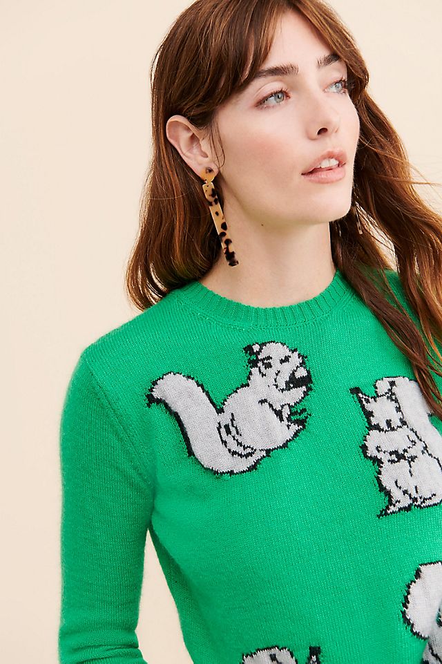 Paul & Joe Sister Squirrel Print Sweater | Anthropologie Paul & Joe Sister Squirrel Print Sweater | Anthropologie