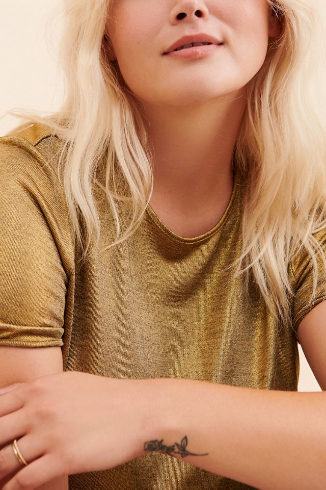 Lauren by Ralph Lauren Birkey Shimmer Tee | Anthropologie