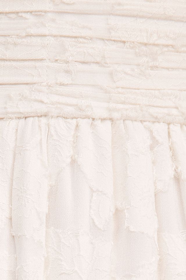Bhldn Donna Long Sleeve V Neck Ruffled Maxi Dress Anthropologie