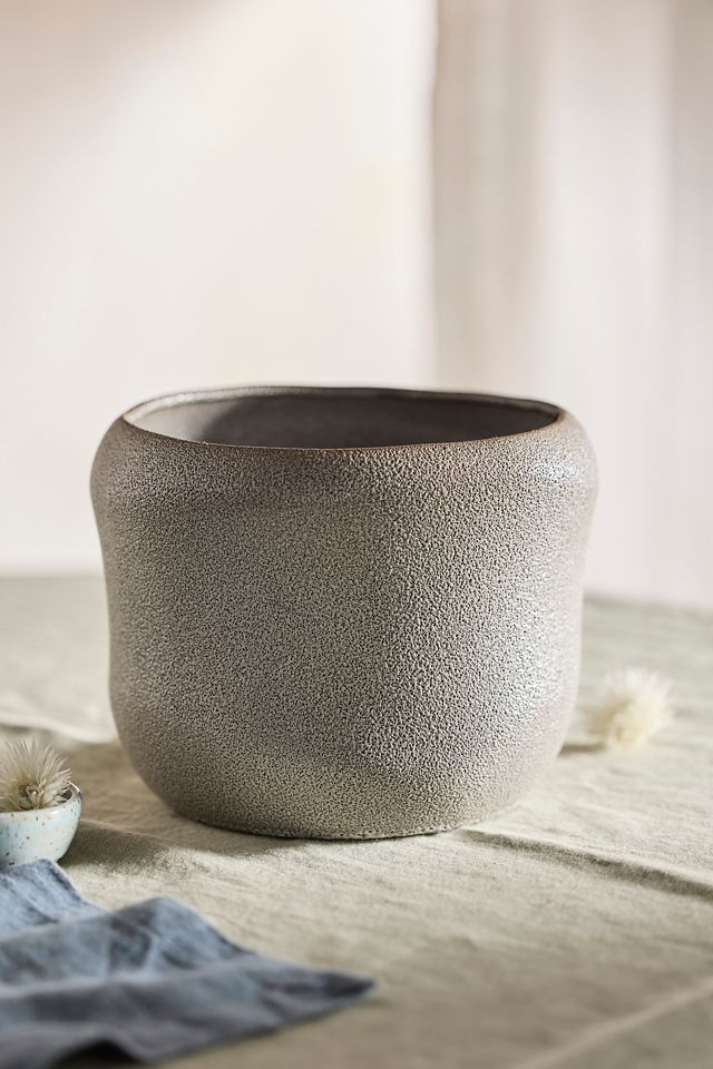 Textured Curve Ceramic Planter | Terrain