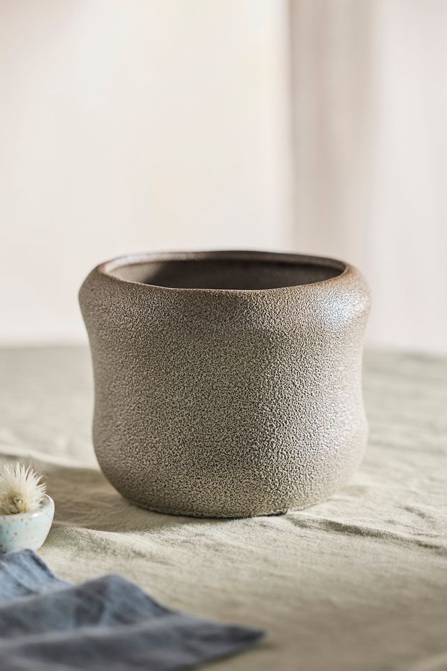 Textured Curve Ceramic Planter | Terrain