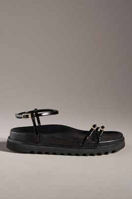 Lola Cruz Buckle Football Sandals | Anthropologie
