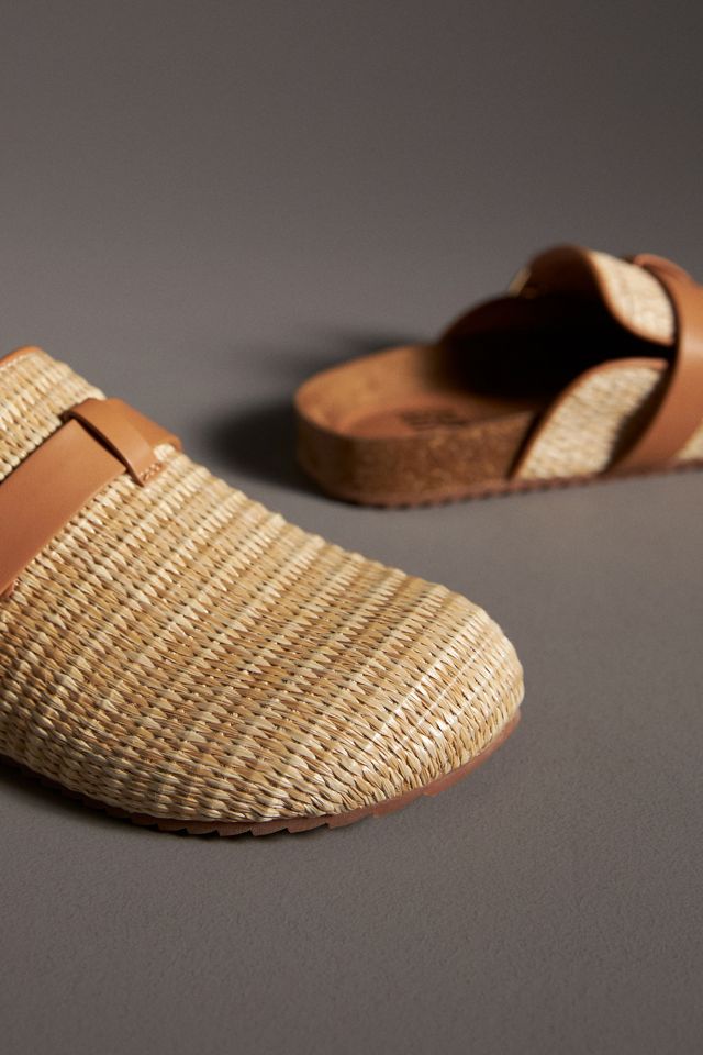 Bibi Lou Raffia Clogs | Anthropologie