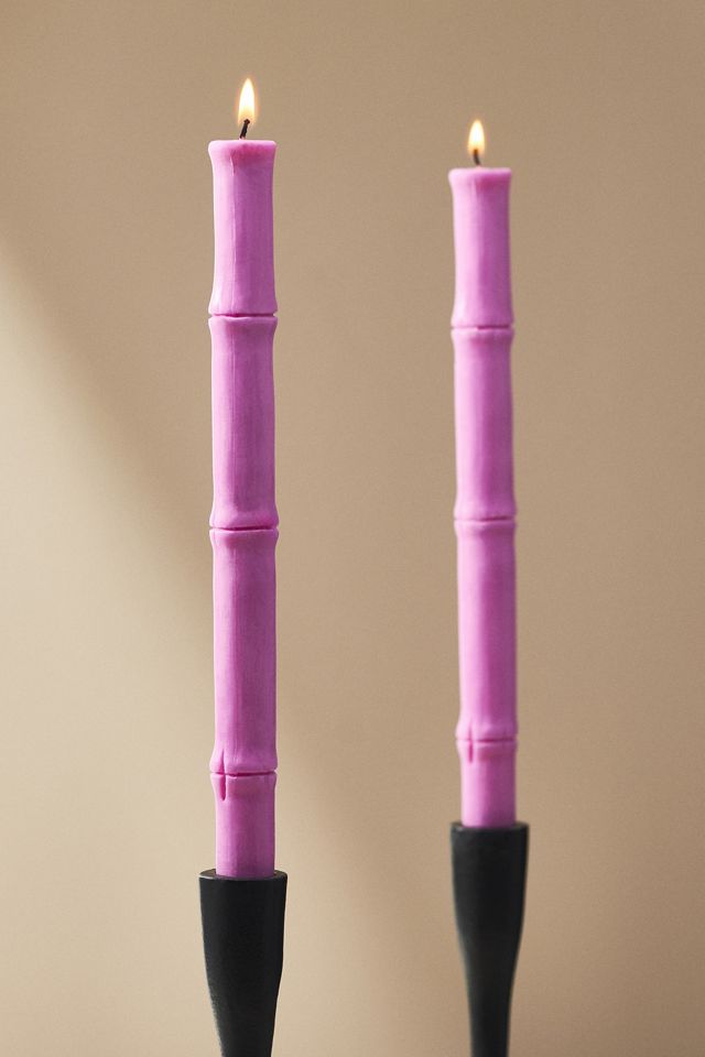 Bamboo Taper Candles, Set of 2 | Anthropologie IT