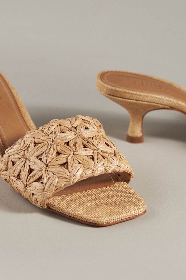 Schutz Dethalia Straw Heels | Anthropologie