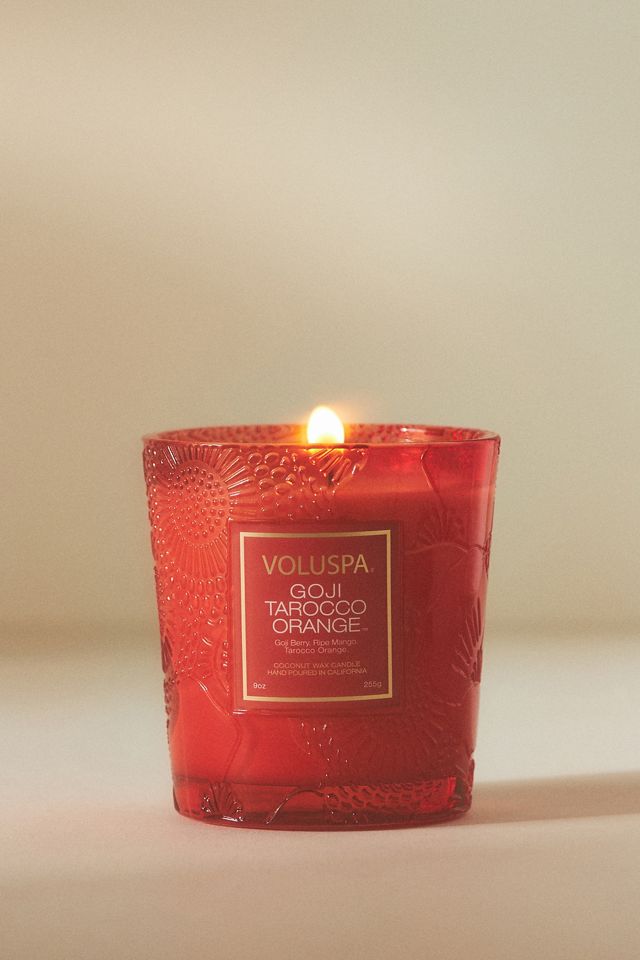 Voluspa 25th Anniversary Goji Tarocco Orange Classic Boxed Candle ...
