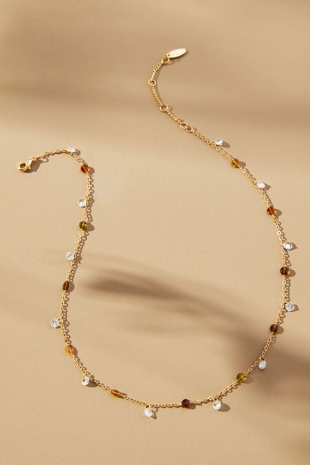 Floating Crystal Necklace | Anthropologie