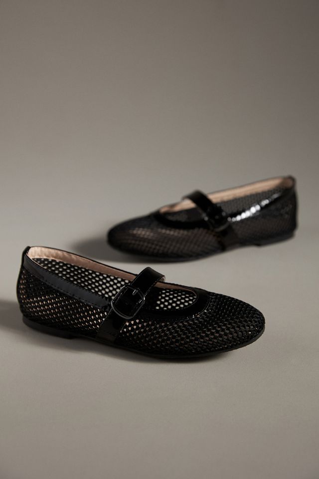 All Black Amazing Jane Flats | Anthropologie