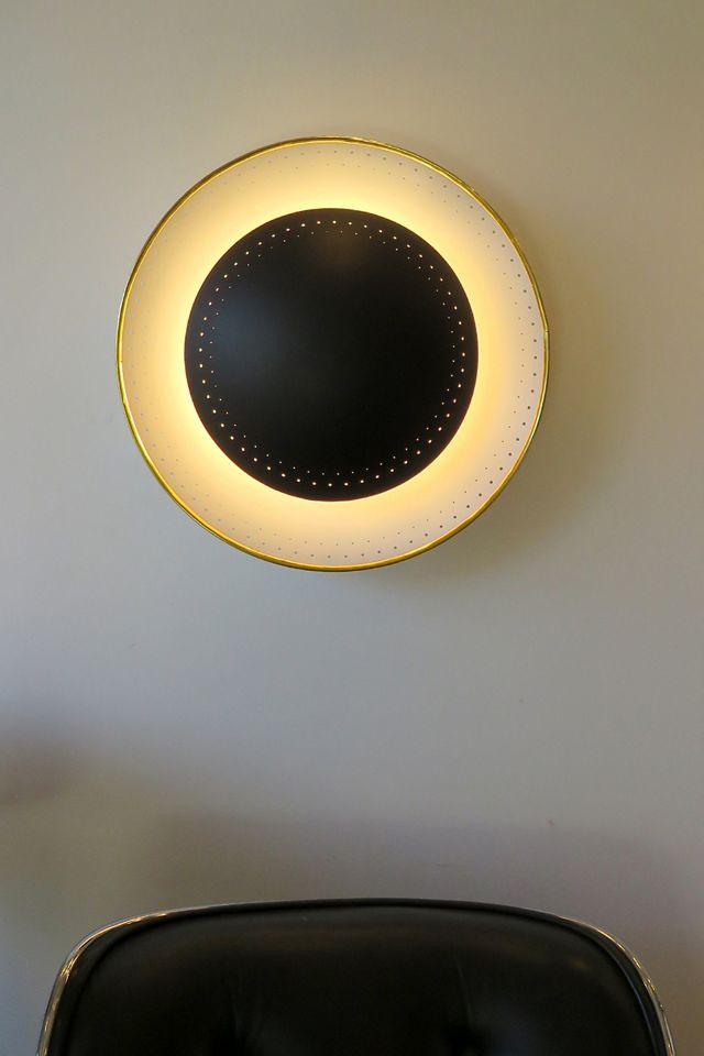 Gallery L7 Oculus Black Wall Light | Anthropologie