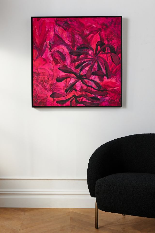 Fuchsia Blooms Wall Art | AnthroLiving