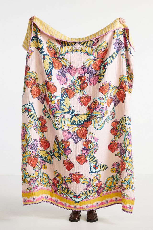 Alexandra Farmer The Flock Throw Blanket | Anthropologie