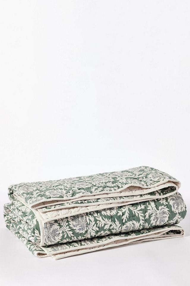 Coyuchi Robles Handstitched Organic Quilt | AnthroHome