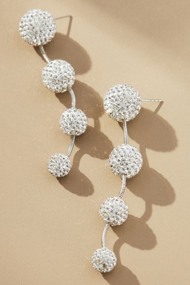 Multi Crystal Ball Drop Earrings | Anthropologie