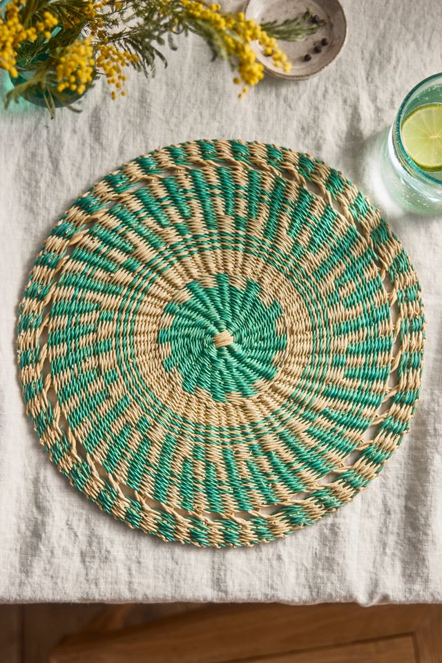 Woven Vetiver Grass Placemat | AnthroHome