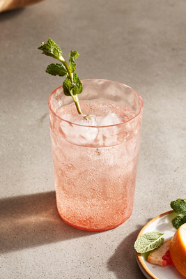 Colorful Dimpled Drinking Glass | Anthropologie