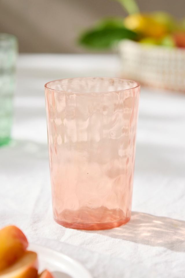 Colorful Dimpled Drinking Glass | Anthropologie