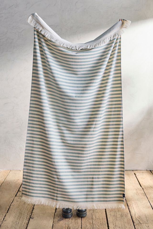Narrow Stripe Cotton Beach Towel | Terrain