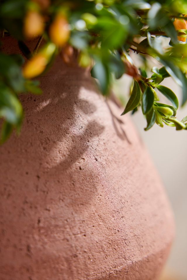 Geometric Terracotta Urn | Terrain