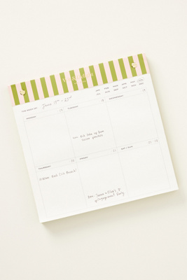 Wit & Delight x Anthropologie Weekly Desktop Notepad | AnthroLiving