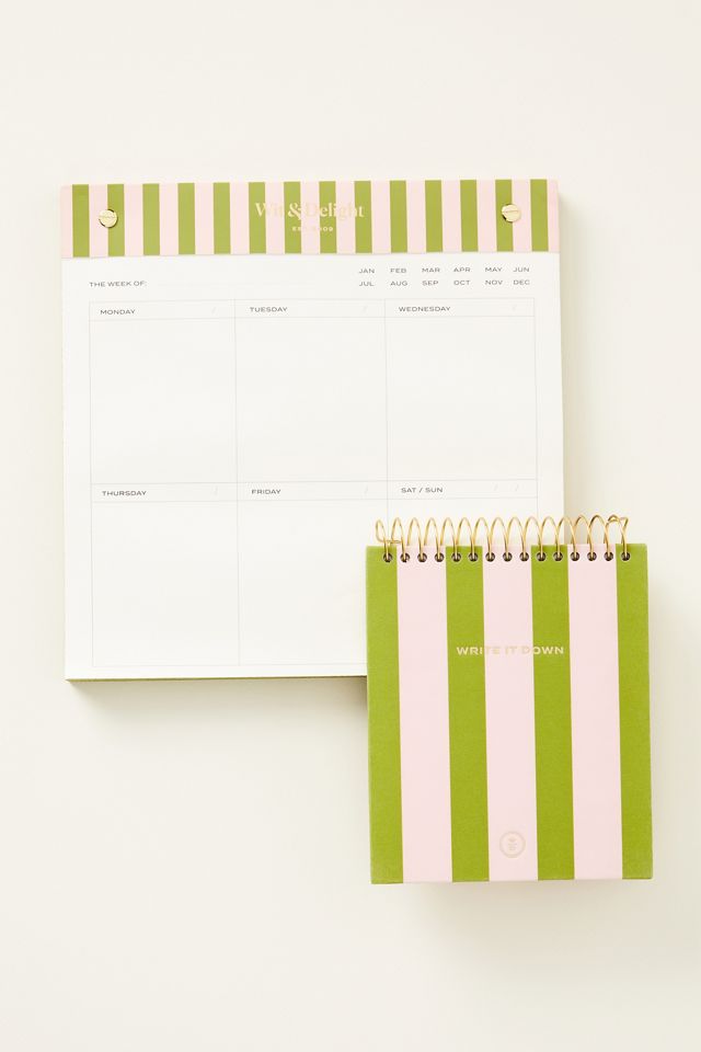 Wit & Delight x Anthropologie Weekly Desktop Notepad | AnthroLiving