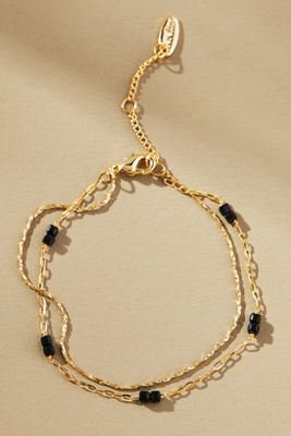 Double-Layer Beaded Chain Bracelet | Anthropologie