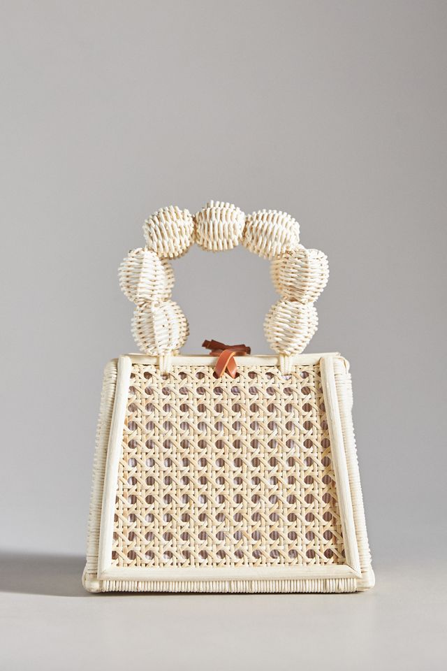 Top-Handle Rattan Bali Bag | Anthropologie