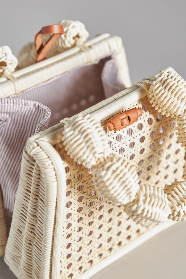 Top-Handle Rattan Bali Bag | Anthropologie