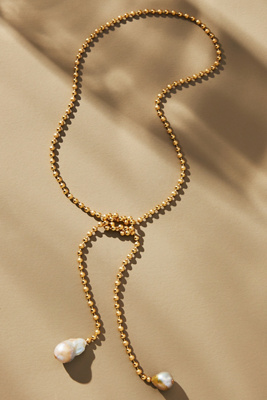 Pearl Chain Wrap Necklace | Anthropologie