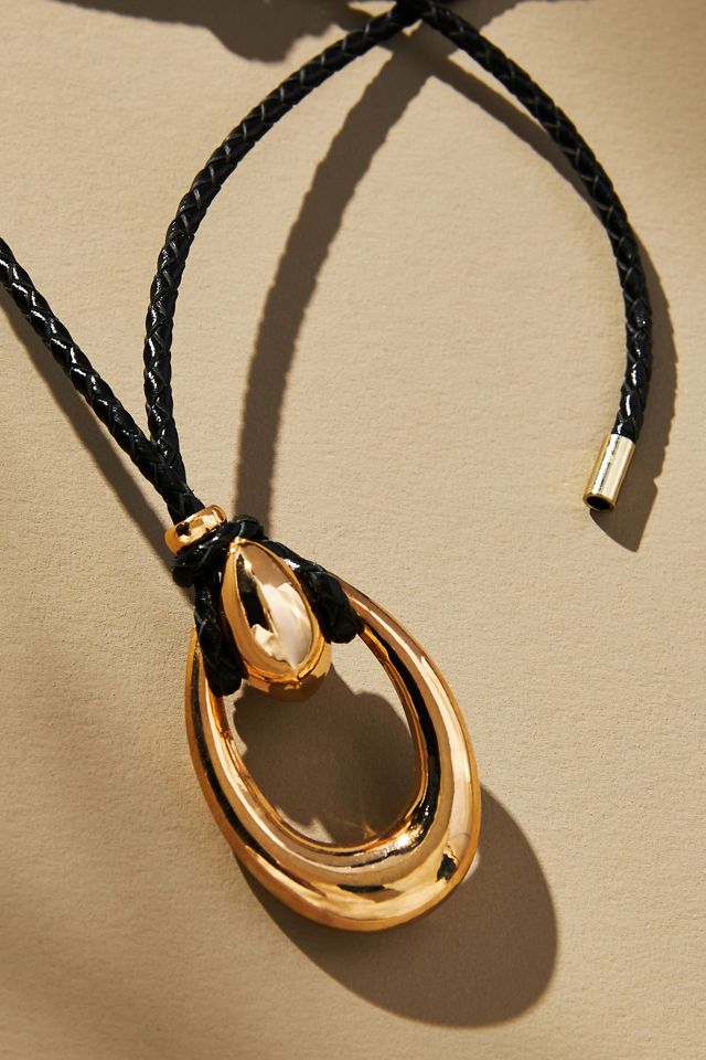 Rope Wrap Pendant Necklace | Anthropologie