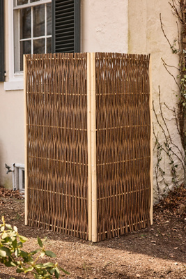 Framed Willow Fencing Single Panel | AnthroLiving