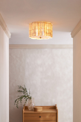 Lindsay Capiz Flush Mount | AnthroLiving