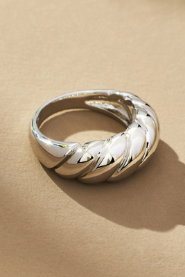 Ribbed Fanned Stacking Ring | Anthropologie