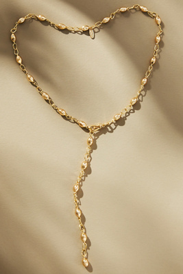 Beaded Y-Chain Necklace | Anthropologie