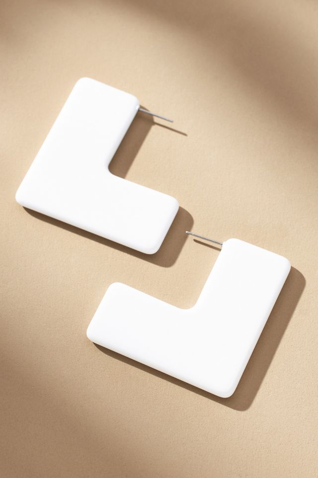 Mod Rectangular Resin Earrings | Anthropologie