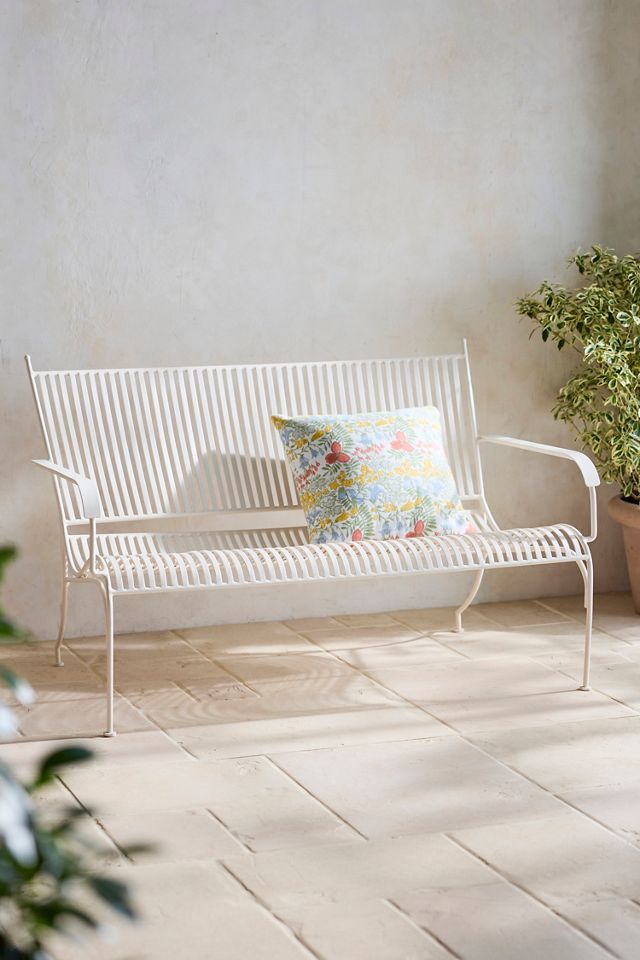 Arcadia Steel Bench | Anthropologie