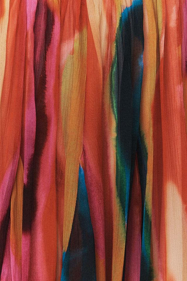 Bhldn Lola Sleeveless Chiffon Midi Dress Anthropologie