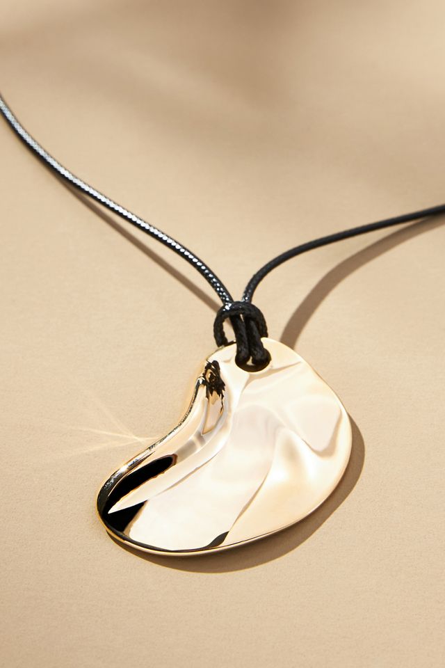 Metal Bean Pendant Necklace | Anthropologie