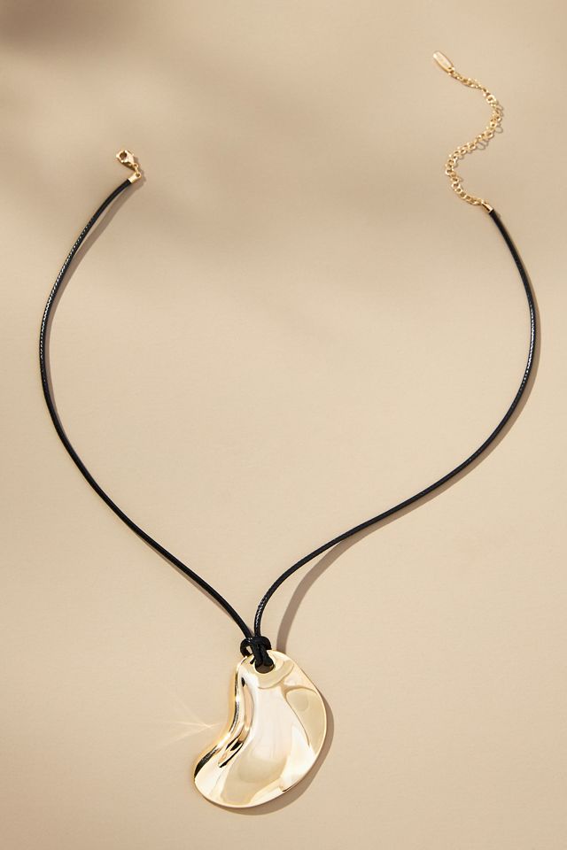 Metal Bean Pendant Necklace | Anthropologie