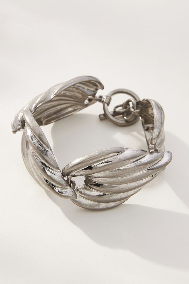 Large Leaflet Link Bracelet | Anthropologie
