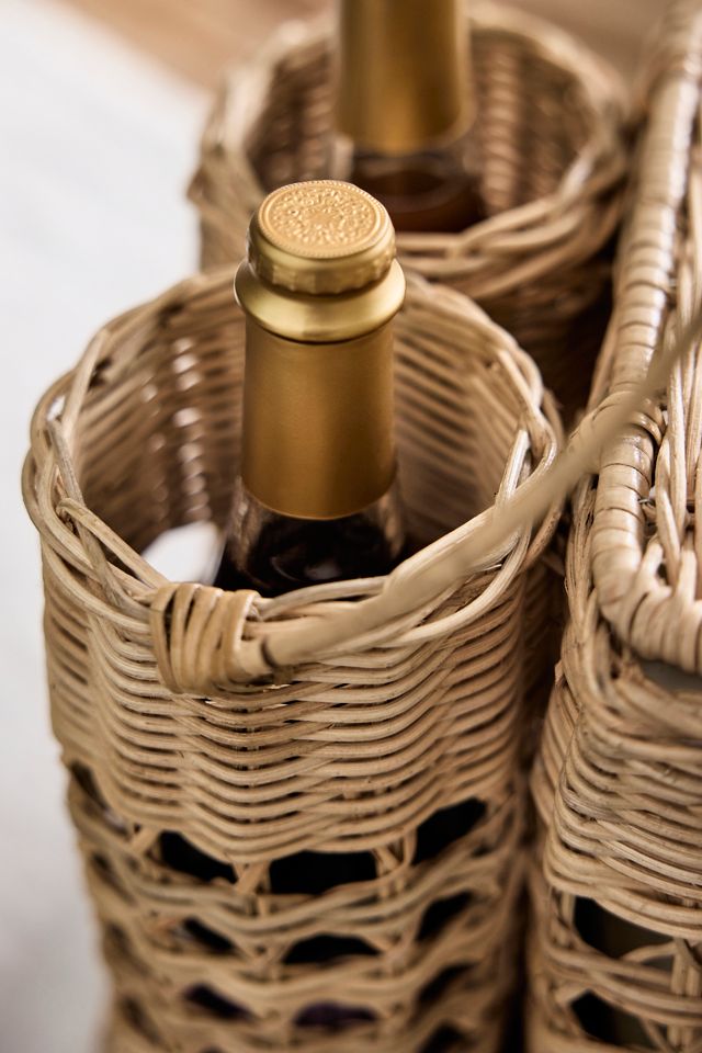 Rattan Picnic Caddy | AnthroLiving