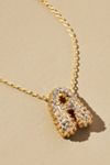Pavé Bubble Monogram Necklace | Anthropologie UK