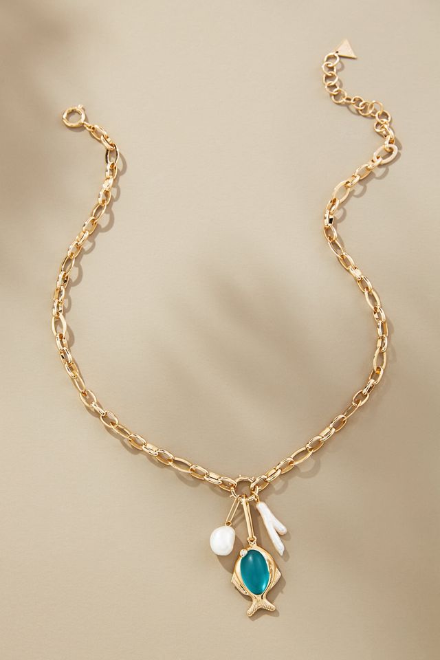 Layered Charm Necklace | Anthropologie