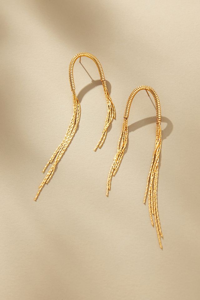 Slinky Waterfall Drop Earrings | Anthropologie