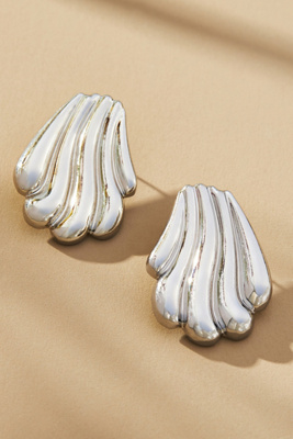 The Restored Vintage Collection: Clamshell Post Earrings | Anthropologie